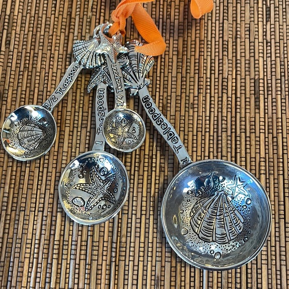 Kitchen | Seashore Clam Shell Starfish 4 Piece Measuring Spoons | Poshmark